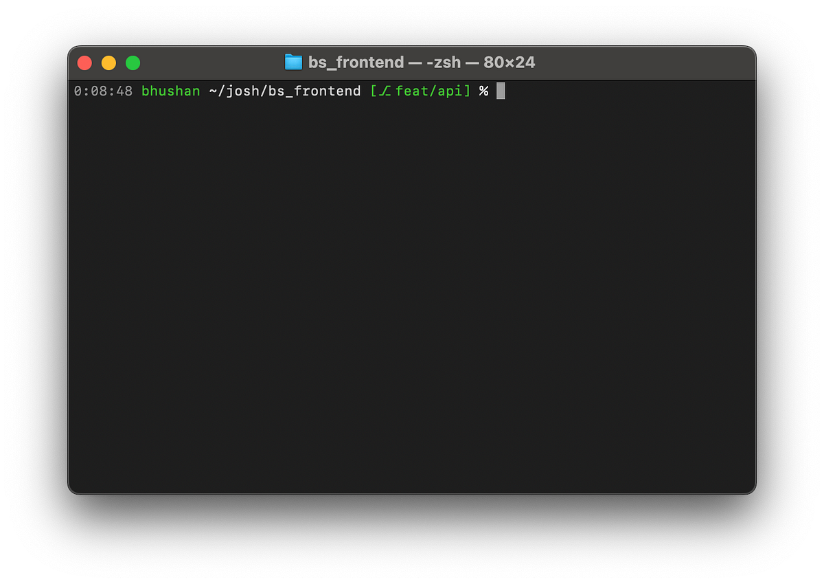 Show Git Branch Name in macOS Terminal (zsh) with a Customized Prompt | by Bhushan Nagpure | Medium
