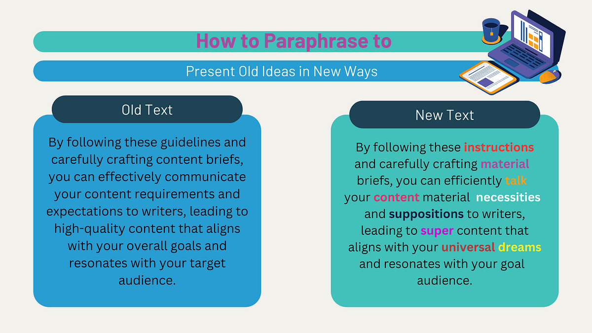 How to Paraphrase to Present Old Ideas in New Ways - Rewriter Tools ...