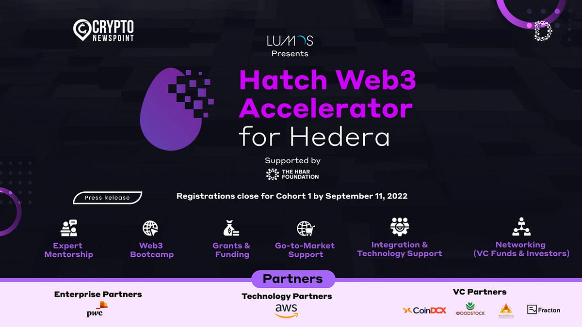 Lumos Labs Launches The Hatch Web3 Accelerator For Hedera To Strengthen The Indian Web3 ...