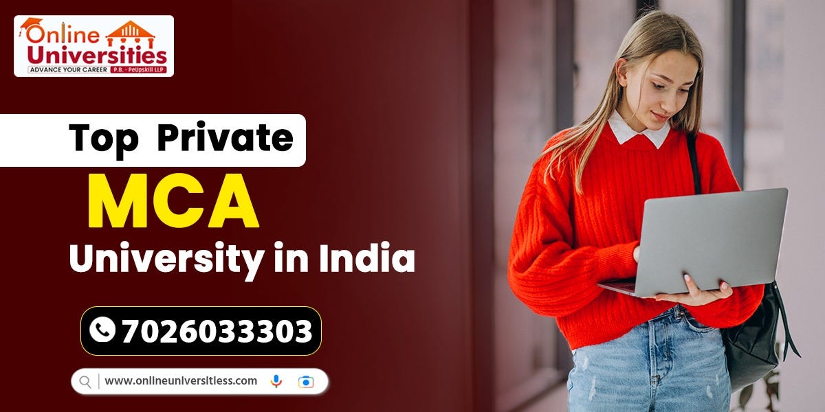 Top Private MCA University in India - onlineuniversities - Medium