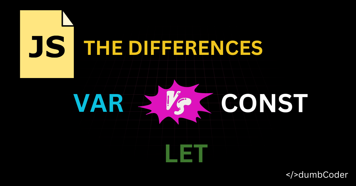 var, let, and const in JavaScript — the Differences Between These Keywords Explained | by Md ...