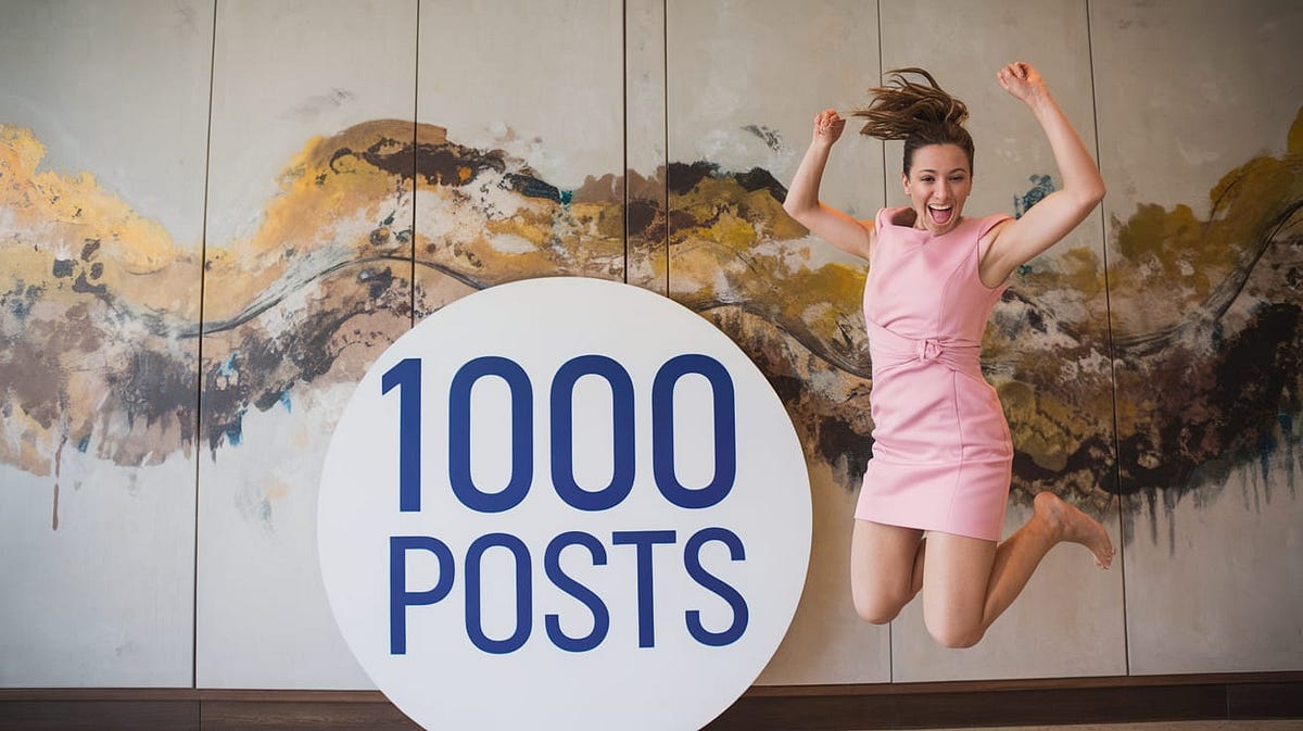 I Reached 1000 Published Posts on Medium | by Susan Brearley ...