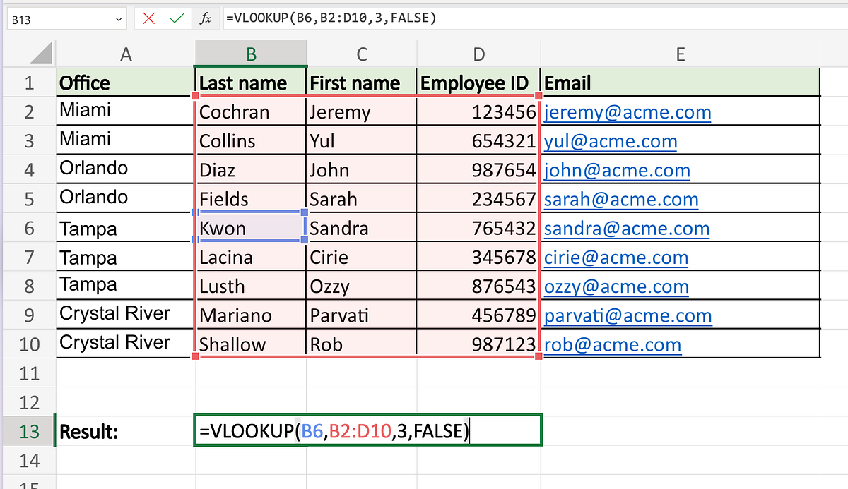 The VLOOKUP function in Excel is used to search for a value in the ...