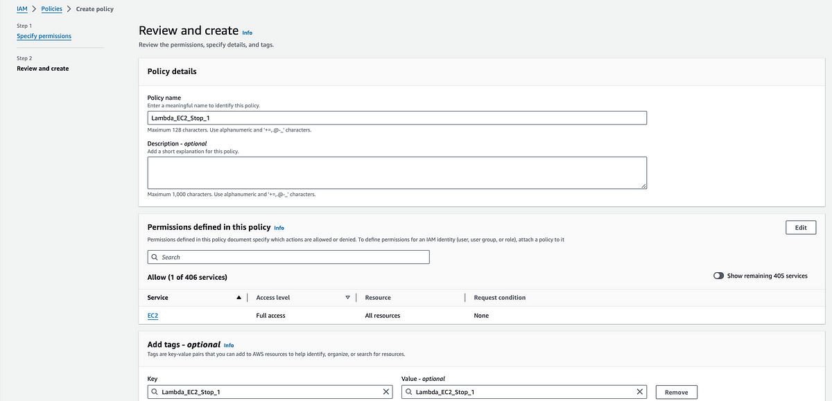 Python And Lambda To Stop Aws Ec2 On Schedule By Vamshik Medium