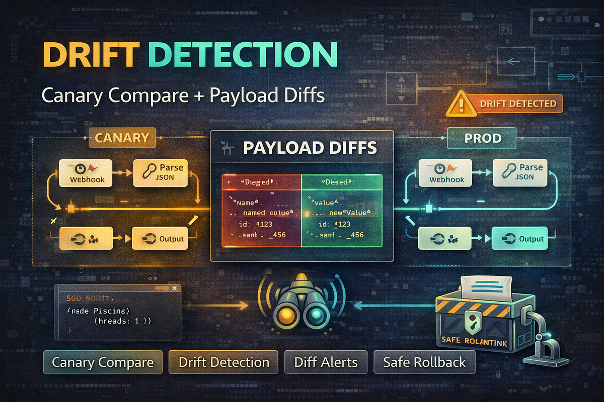 n8n Drift Detection: Canary Compare, Payload Diffs, and Safe Rollbacks ...