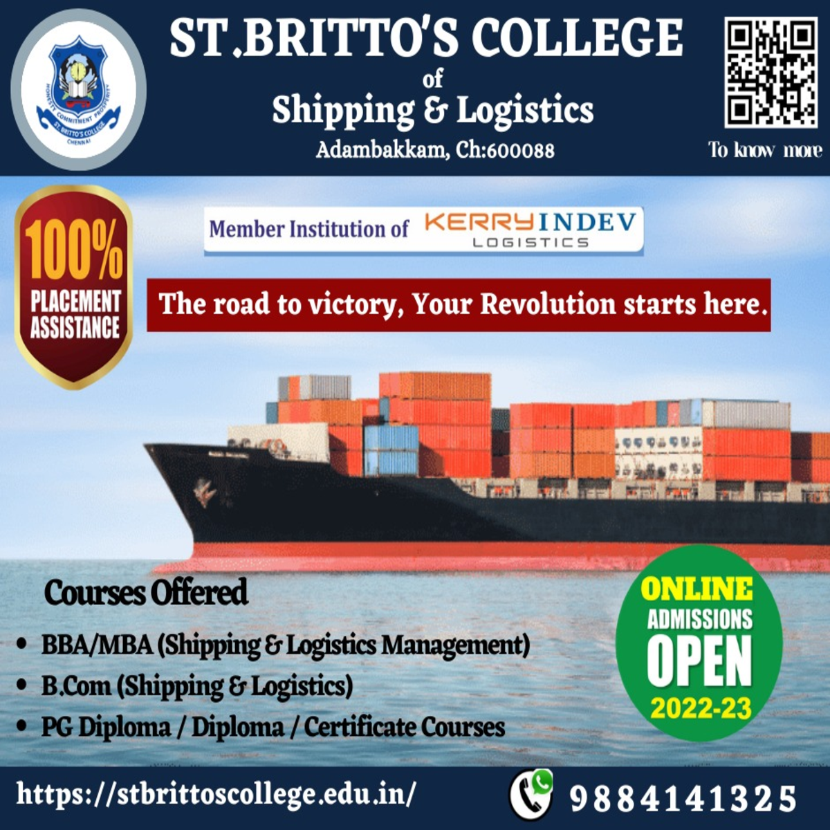 SHIPPING COLLEGE IN CHENNAI-St.Britto’s College | by stbrittoscollege1 ...