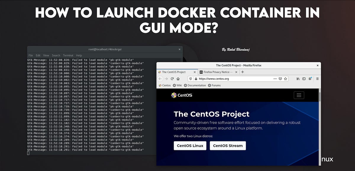 How To Launch a Container on Docker in GUI mode? | by Rahul Bhardwaj | Medium