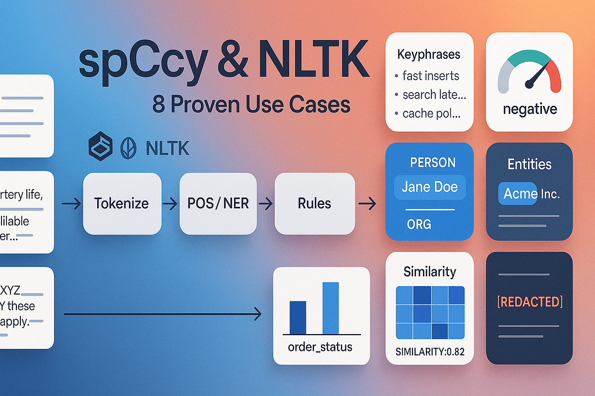 8 spaCy/NLTK Use Cases That Still Matter (with Code) | by Nexumo | Medium