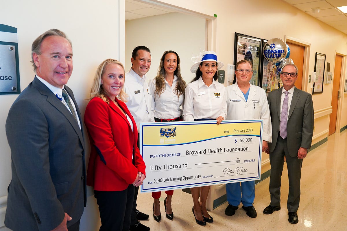 Rita Case Donates $50,000 TO Broward Health Medical Center | by Florida ...