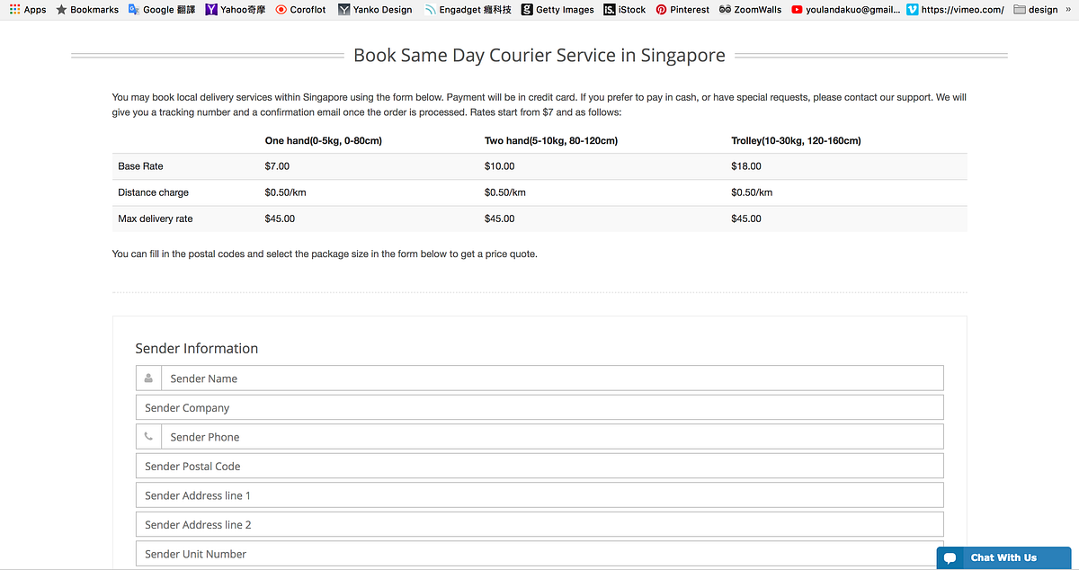 Redesign a delivery booking form. Introduction | by Youlanda Kuo ...