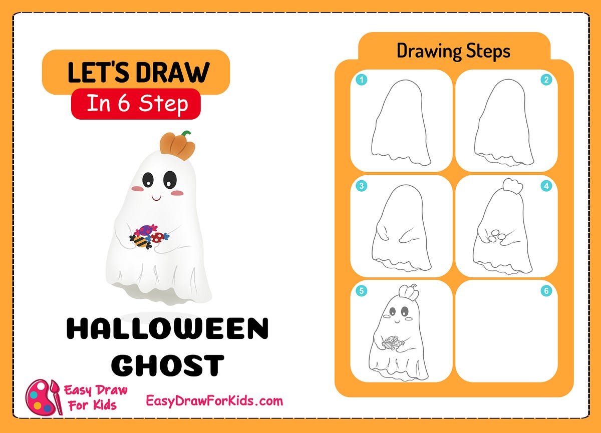 How to Draw a Halloween Ghost with Candies | by Han Sumi | Medium