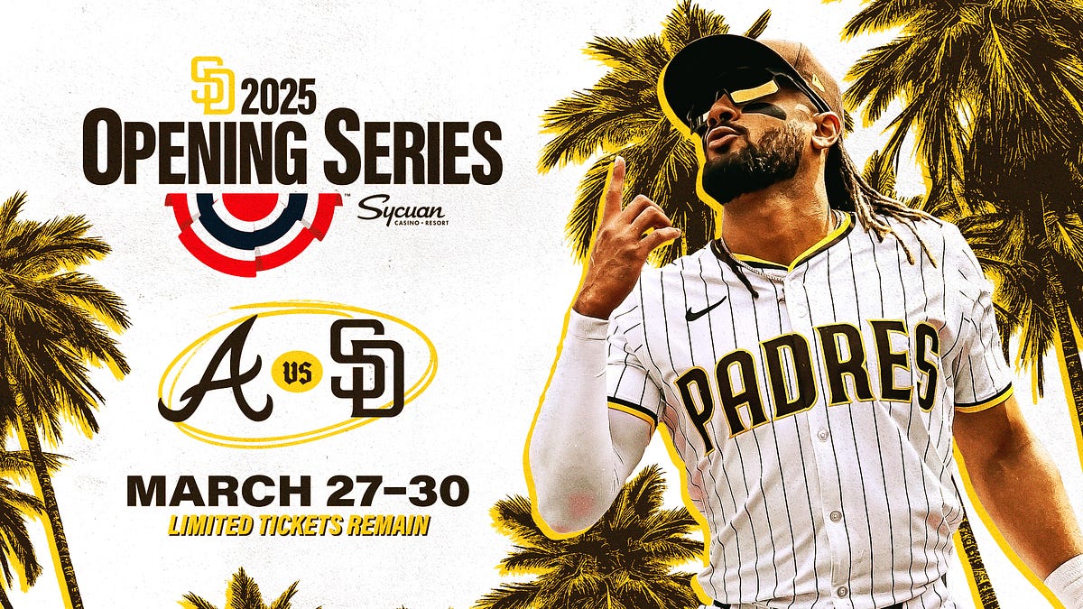 Padres Announce Opening Series Details Presented by Sycuan Casino ...