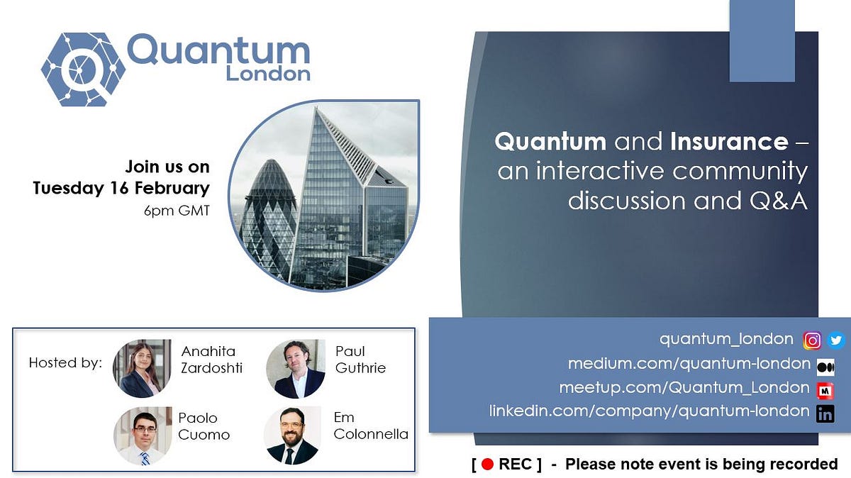 Insurance and Quantum Computing — a follow-on from the Lloyd’s event ...
