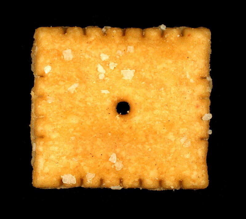 One Cheez It Cracker