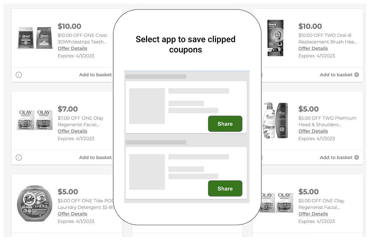 Cross-app coupon sharing feature. As AI (8112) Universal Coupons become ...