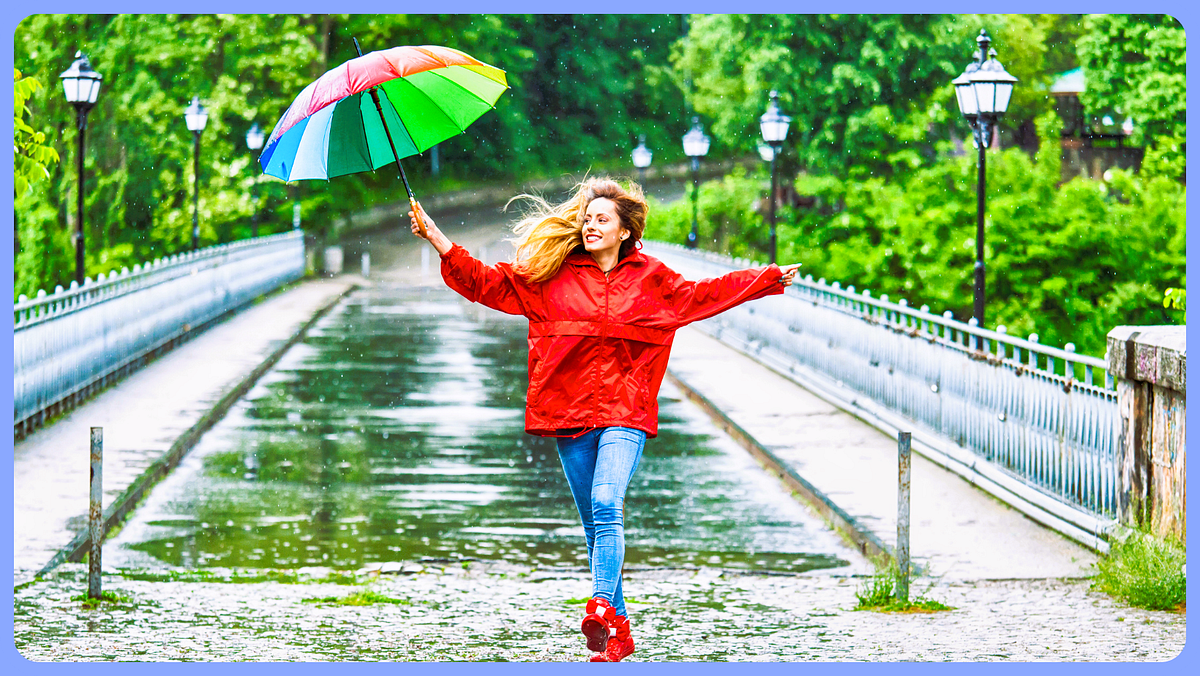 Dancing in the Rain; Celebration of the Upcoming Sun-Kissed Sky of ...