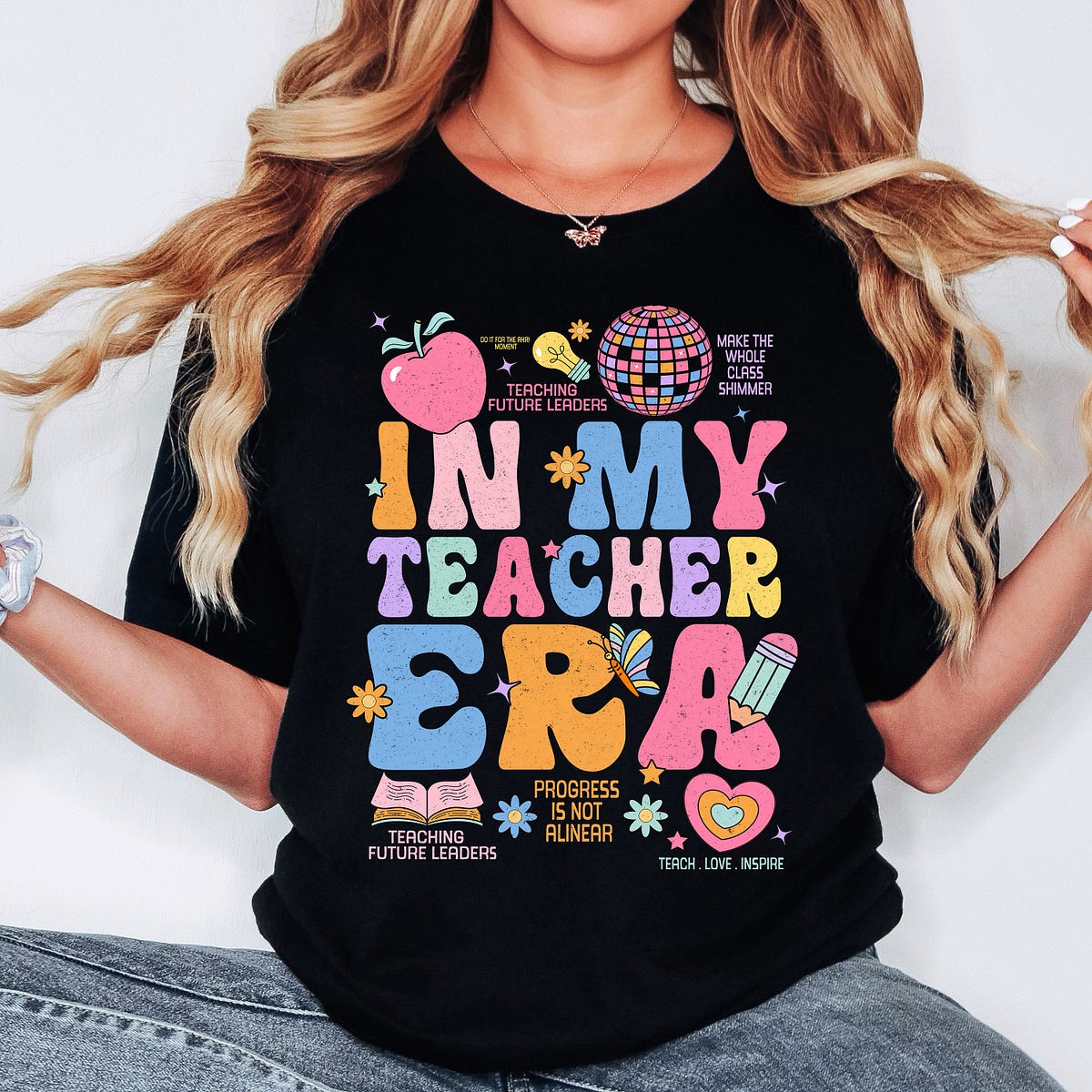 Teacher PNG, Teacher Shirt Design, Teacher Life PNG, In My Teacher Era PNG, Sublimation Design ...