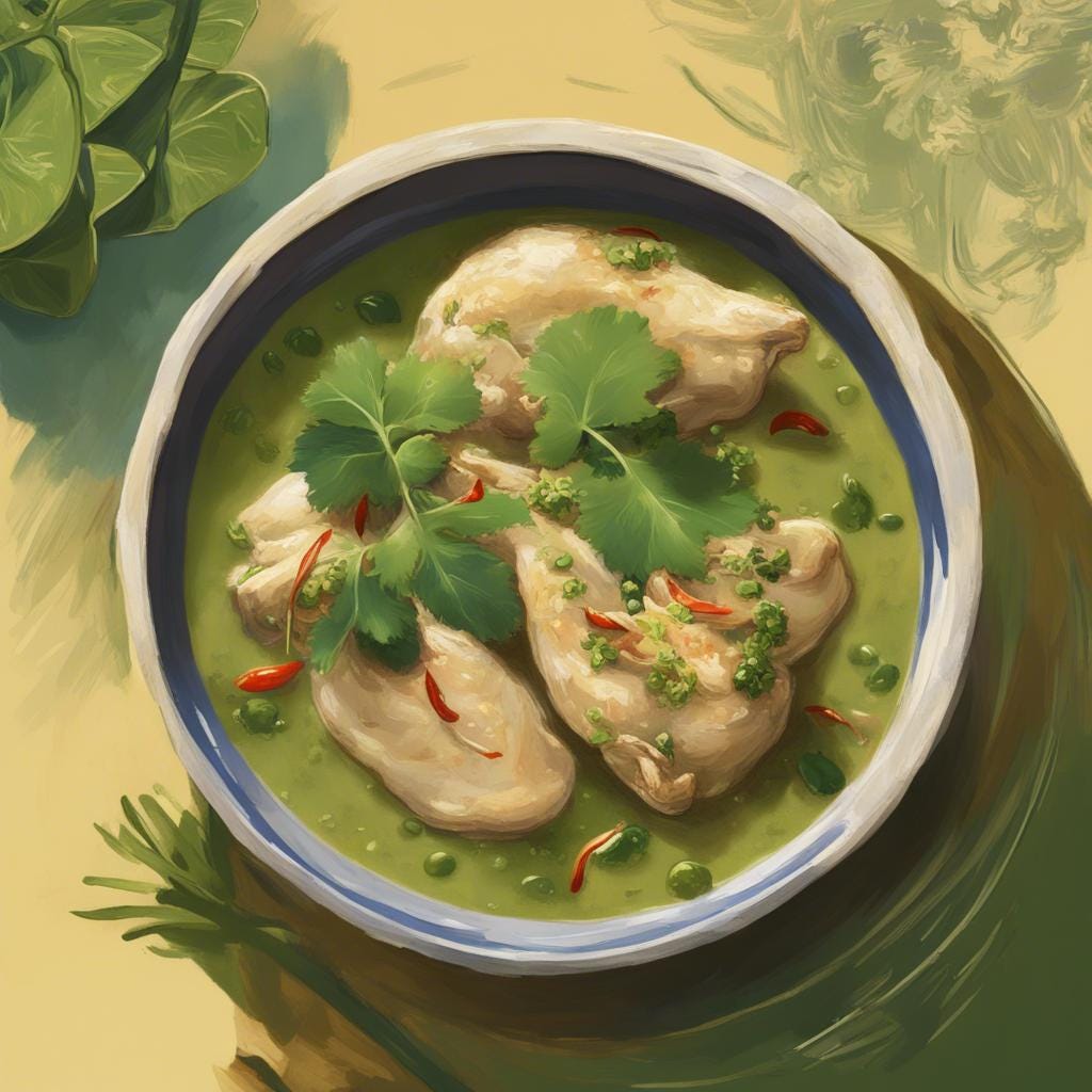 “Authentic Green Curry with Chicken in Pattaya” | by Vtsix Condos At ...