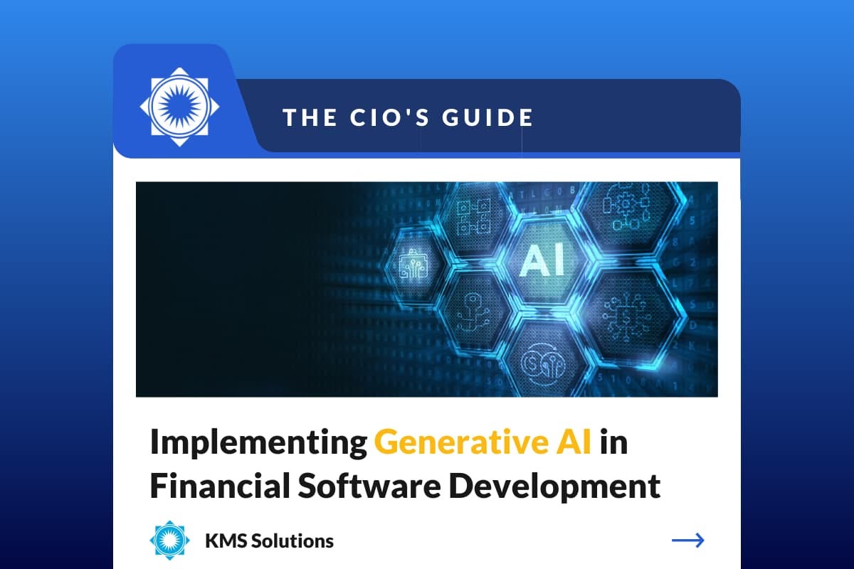 Implementing Generative AI in Financial Software Development | by KMS Solutions | Jun, 2023 | Medium