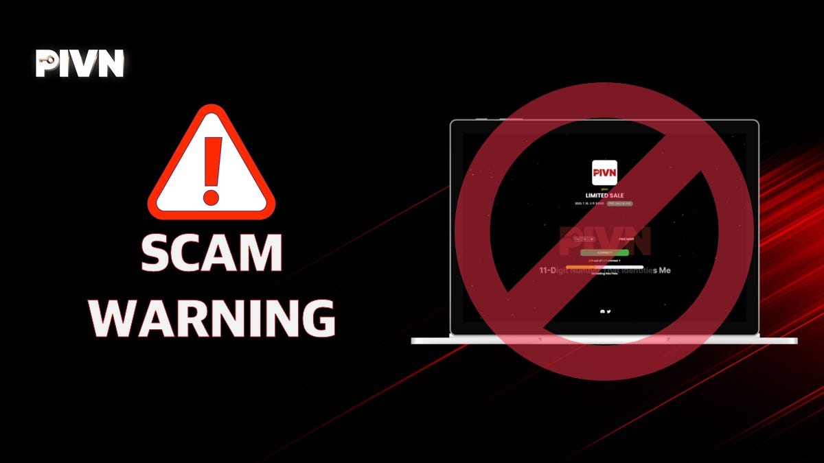 SCAM SITE WARNING - PIVN - Medium