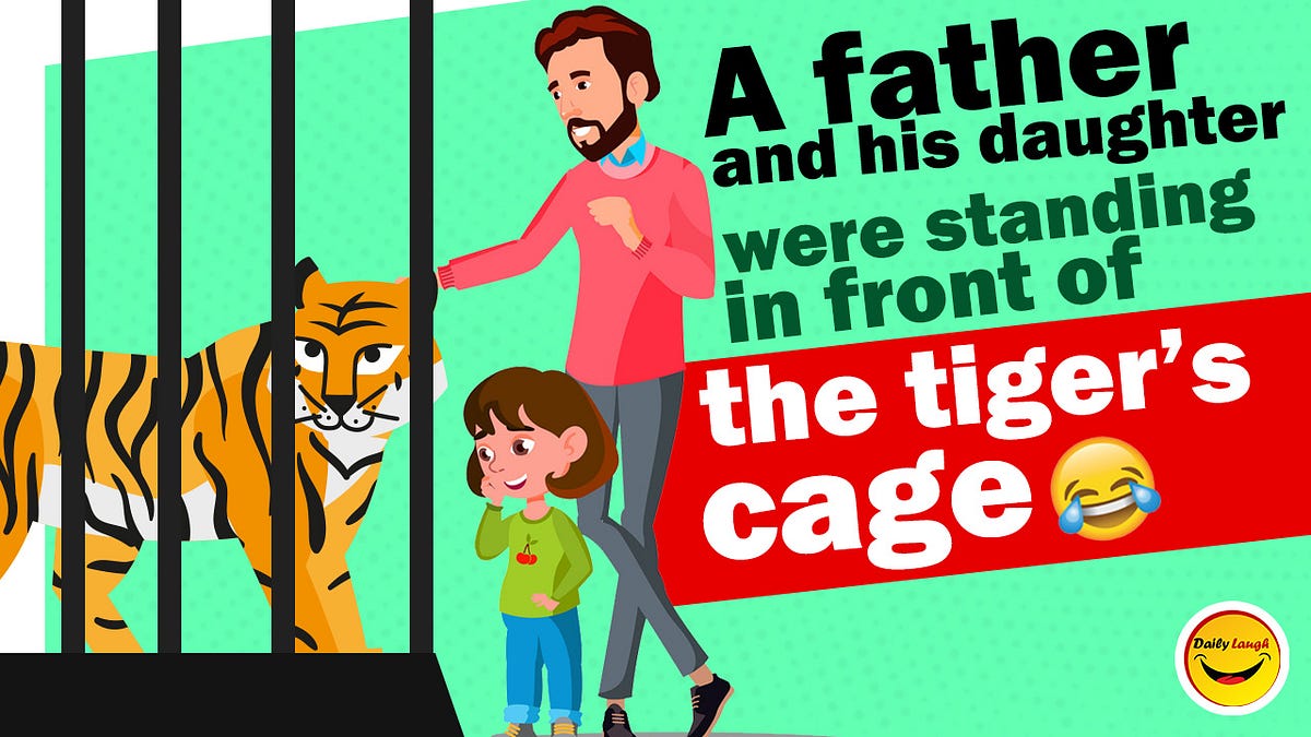 😂 Daily Laugh | A father and his daughter were standing in front of the ...