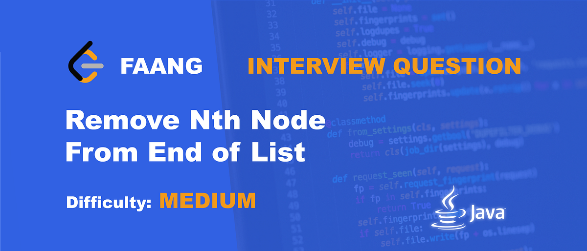 How To Remove Nth Node From End Of List — Blind 75 Leetcode Question