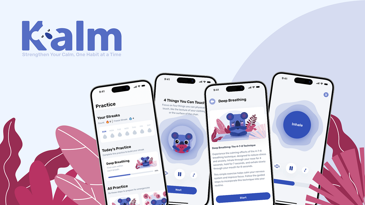 Designing Kalm: A Habit Building App for Panic Attack | by Elizabeth ...