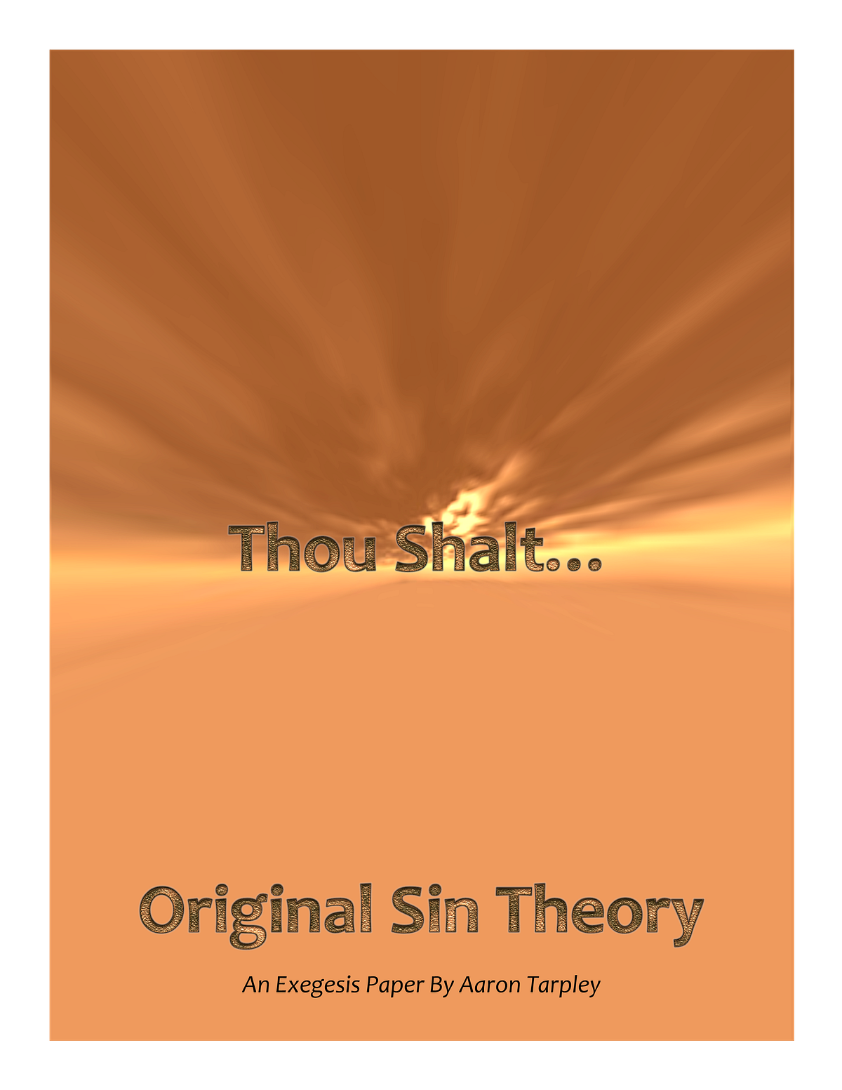 Excerpt From New Book Available: Original Sin Theory | by Aaron Tarpley ...