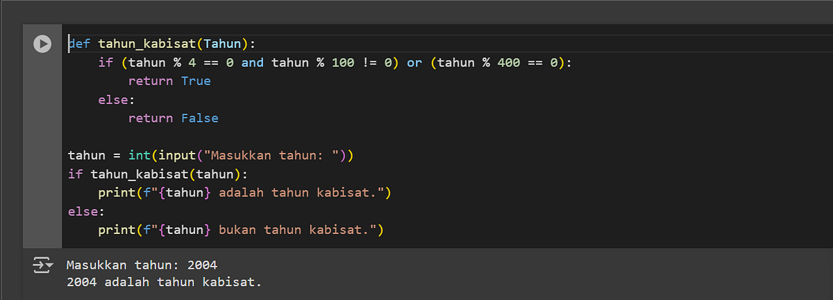 Pemrograman Menggunakan Kode Python (WEEK 5) | by Ilyasa Abiyyu W ...