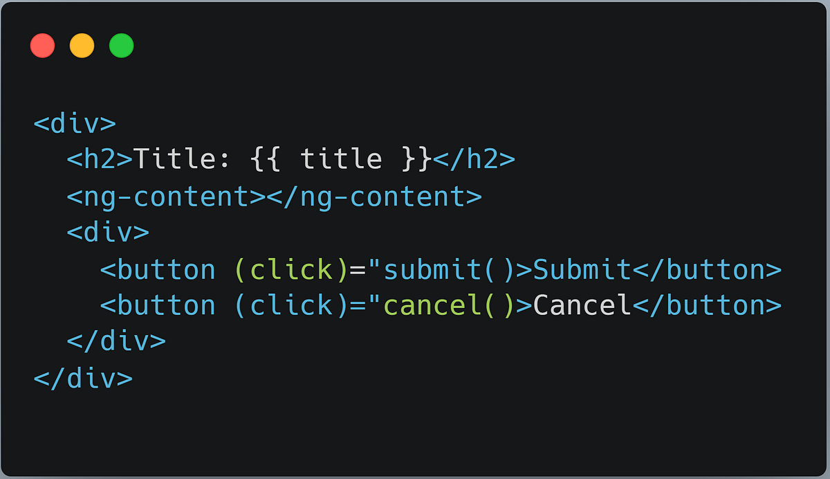 Use cases: ng-content. Loading spinners, form controls, and… | by Armen ...