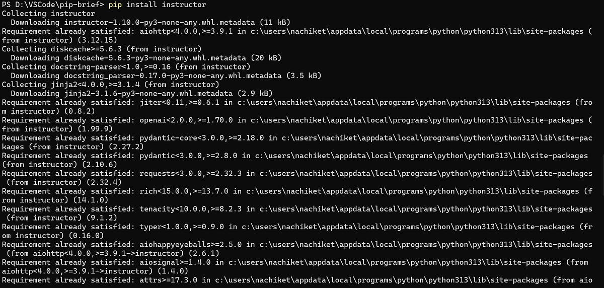 My First Open Source Release: pip-brief on PyPI | by Nachiket Mehendale ...