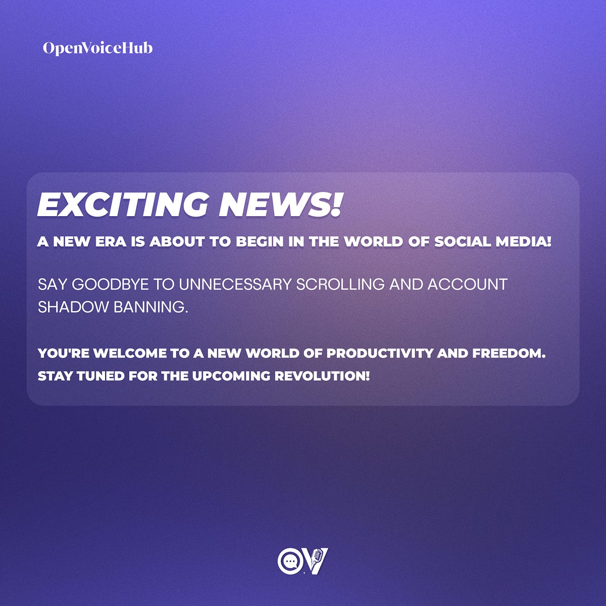 Exciting News! - OpenVoiceHub - Medium