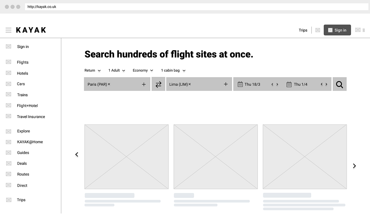 Redesigning Kayak. Kayak is one of the most popular sites… | by Olivia ...