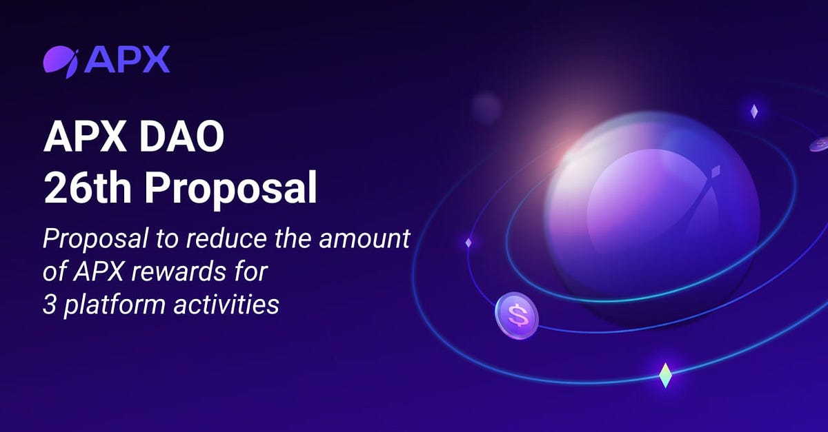 【Proposal-26】 Adjust the amount of rewards for APX platform activities ...