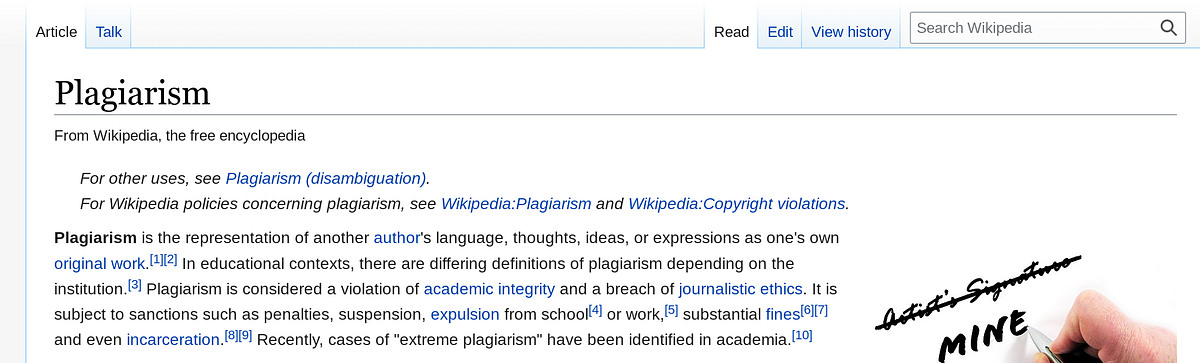 Plagiarism — What it is NOT. It is not plagiarism if you choose to ...