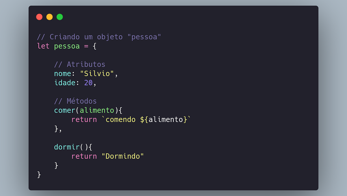 Como criar um objeto em JavaScript | by Silvio Ferreira | Medium