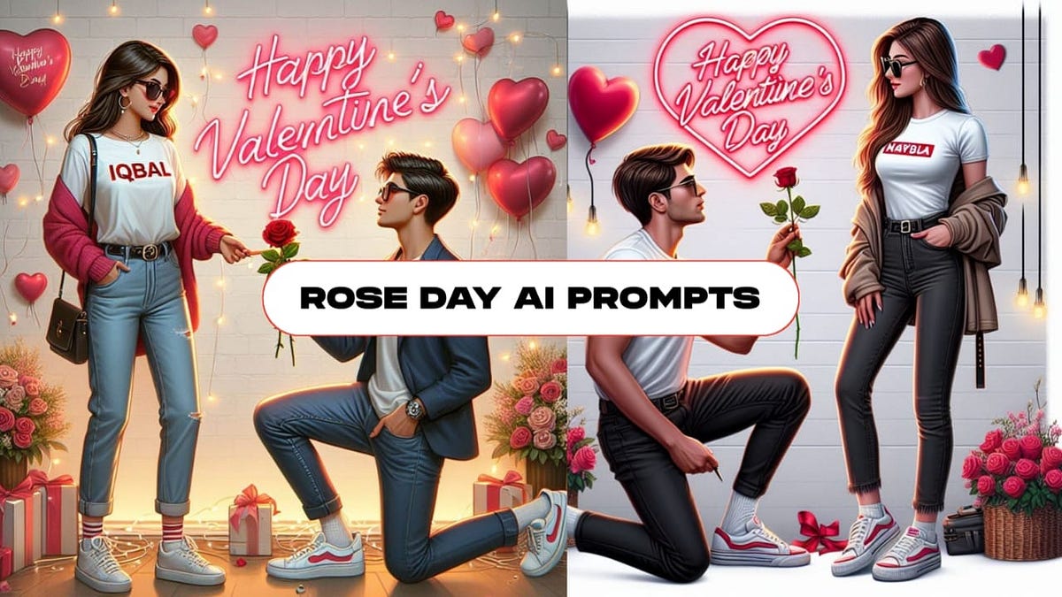 Create Happy Rose Day AI Photo Using Bing Image Creator in 2024: Text ...