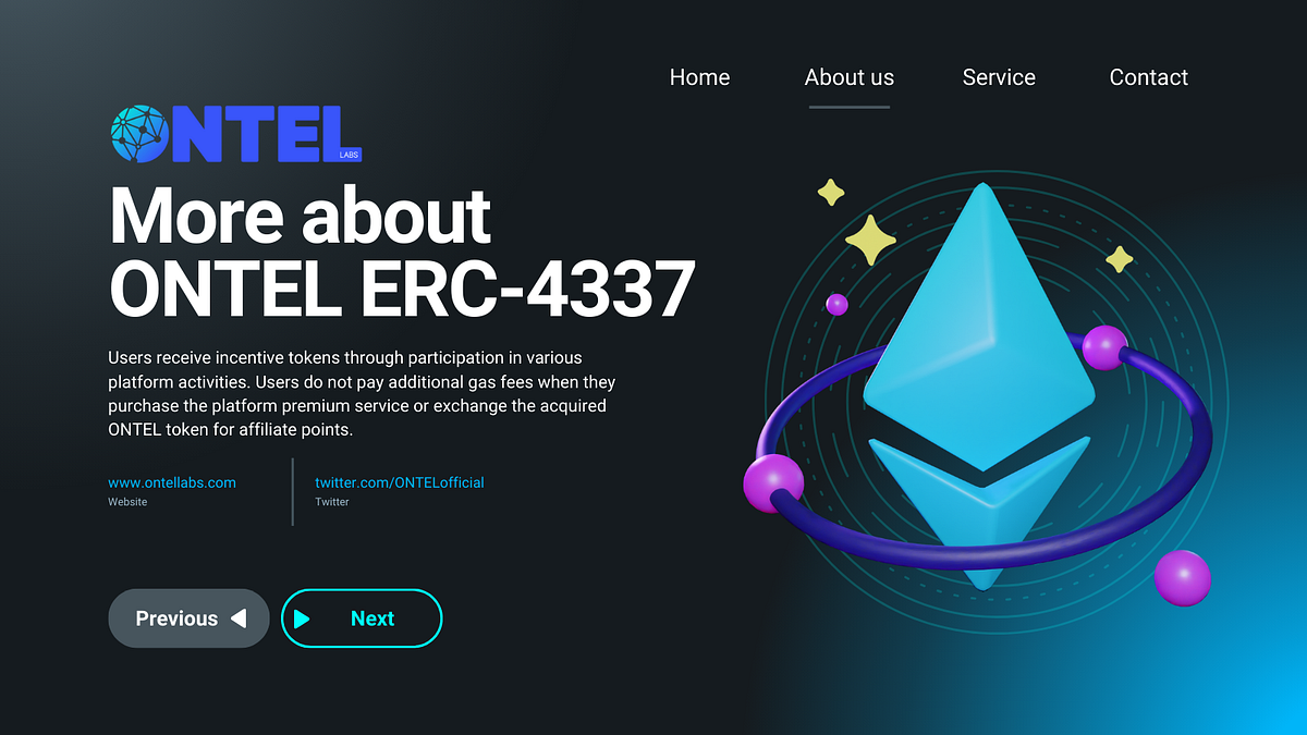 More about ONTEL ERC-4337. Users receive incentive tokens through… | by ...