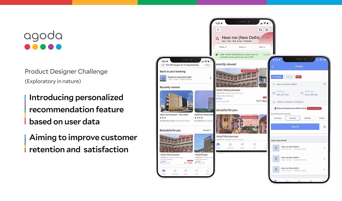 How I redesigned the UX of Agoda App to introduce the ‘personalized recommendation feature’ to ...