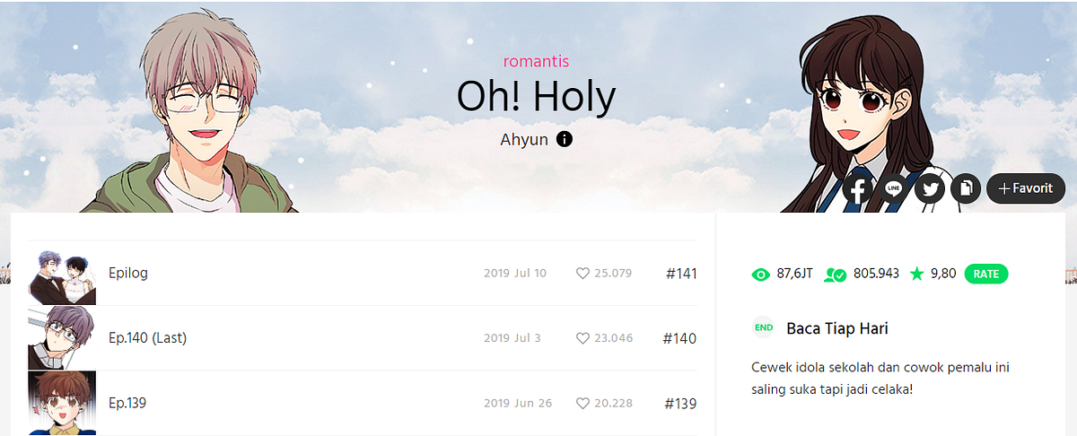 Review Webtoon: Oh! Holy. Kamu suka romance-comedy. Wajib sih… | by karasuhibari | Medium