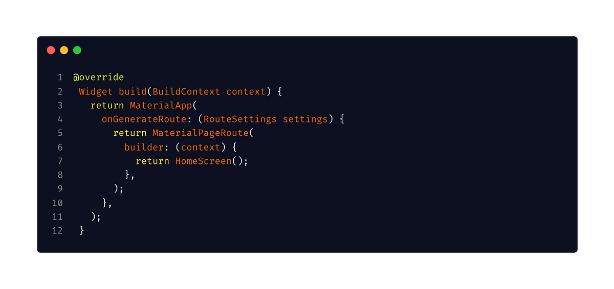 Flutter Generate Routes For A Flutter Application Either State By 0065