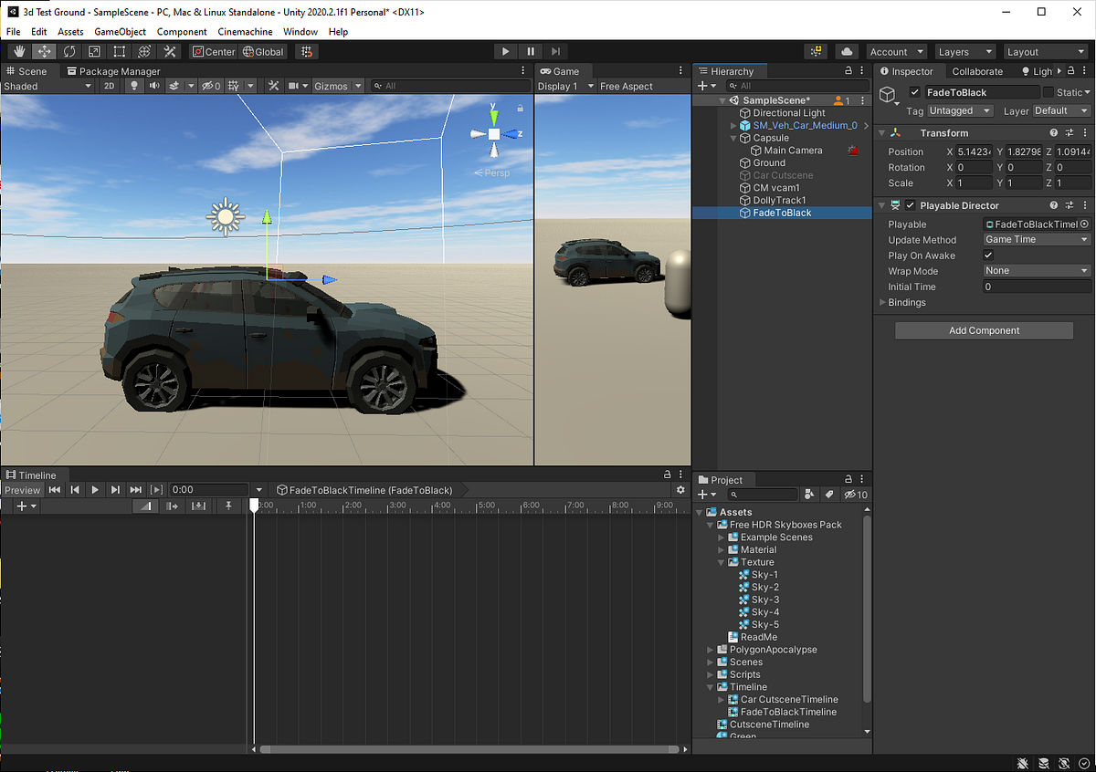 Simple Screen Fade Using Timeline in Unity | by Jon Jenkins | Medium