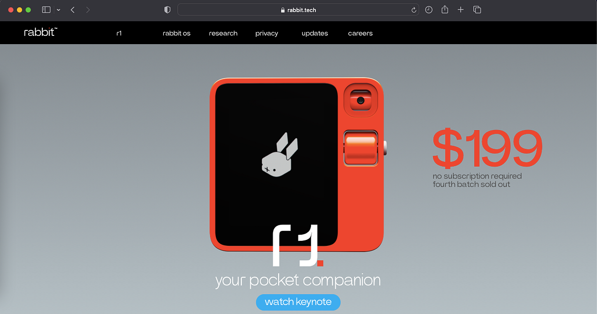 Rabbit R1 – exciting new gadget that overlooks the basics | by Zaid ...