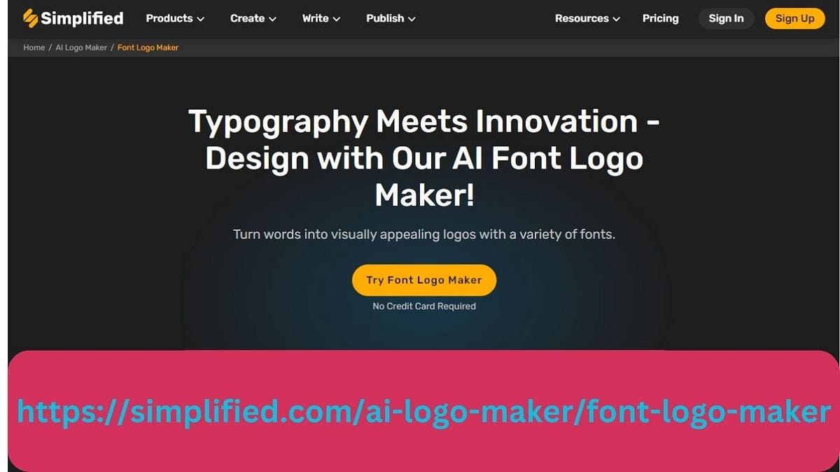 Craft Personalized Logos with our AI font logo maker | Simplified | by ...