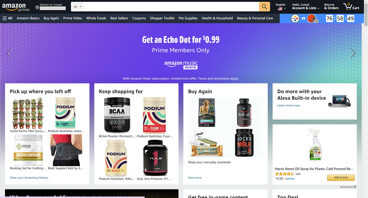 I love Amazon, but their User Experience needs improvement | by ...