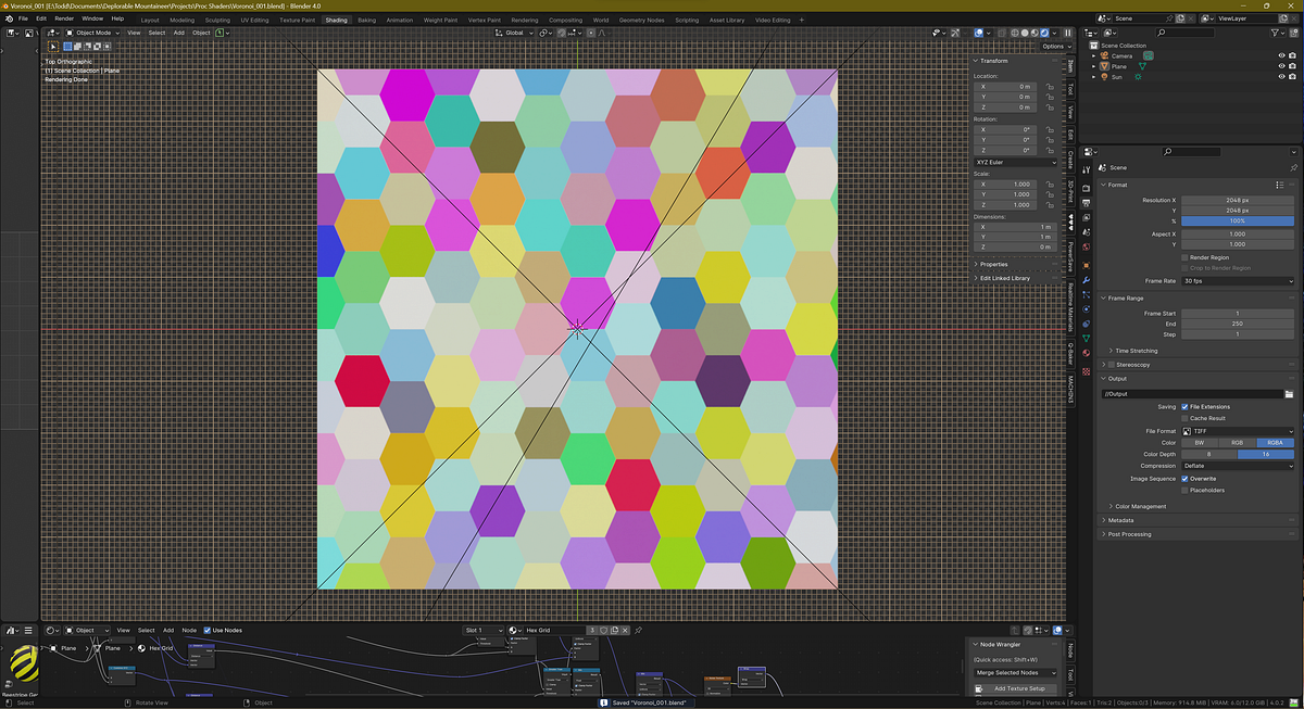 Create A Procedural Hex Grid In Blender By Todd D Vance Medium 2433
