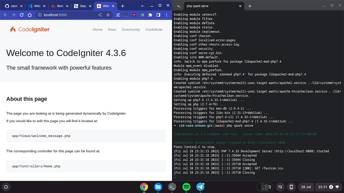Chrome OS Flex, CodeIgniter & Local Development Setup | by Perdana Hadi ...