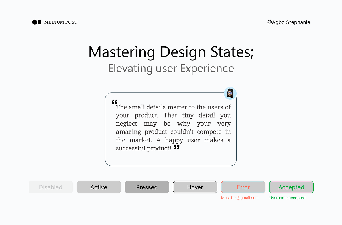 Mastering Design States: Elevating User Experience | by Stephanie Agbo ...