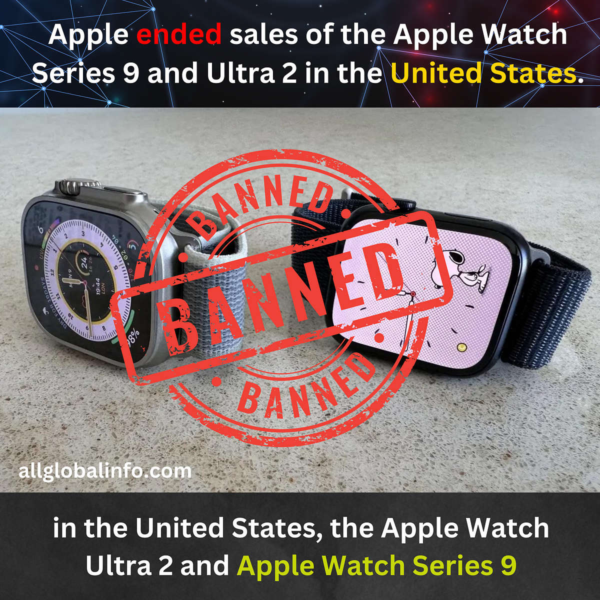 Apple stopped sales of the Apple Watch Series 9 and Ultra 2 in the ...