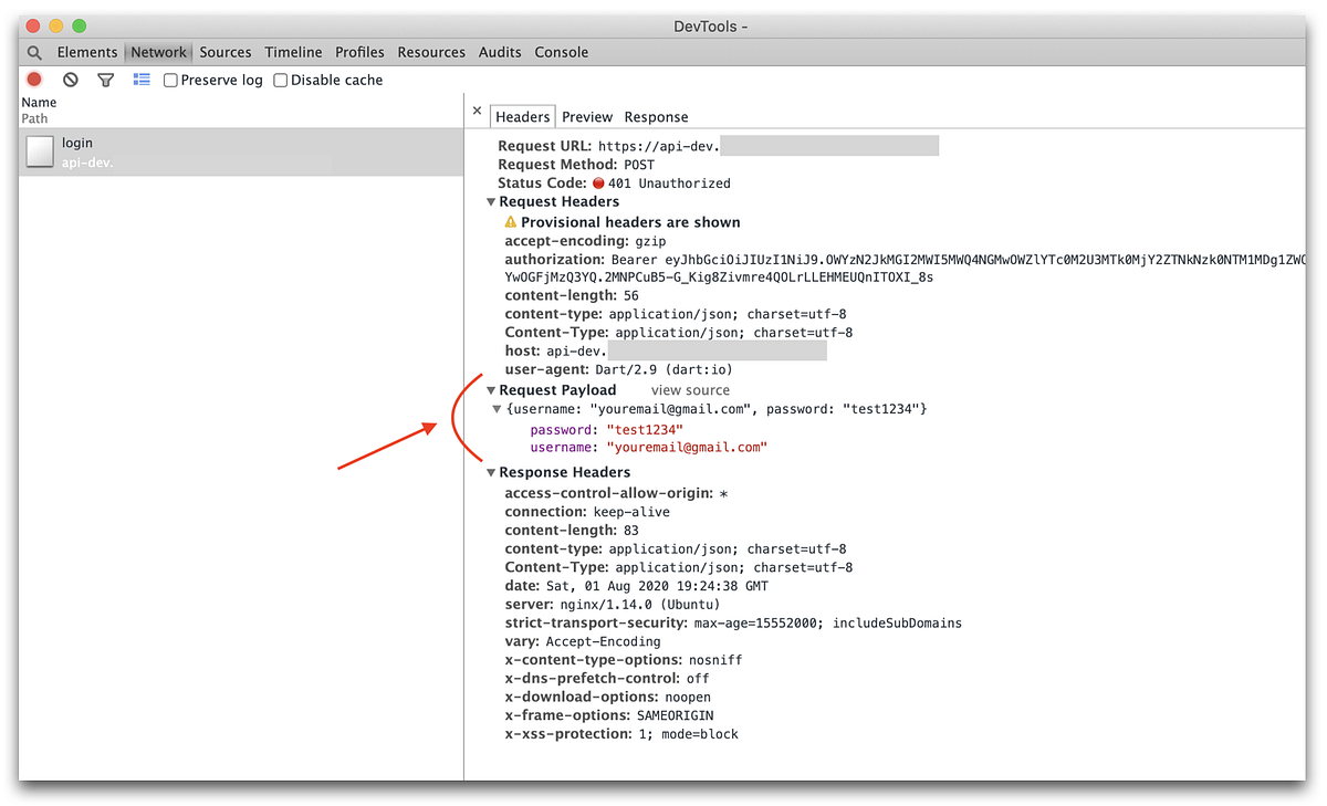 Flutter — Easily inspecting HTTP Request/Response Payloads and ...
